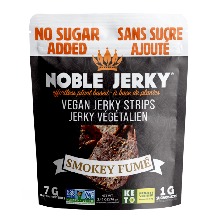 Noble Vegan Sugar Free Jerky - Smokey – Mindful Snacks