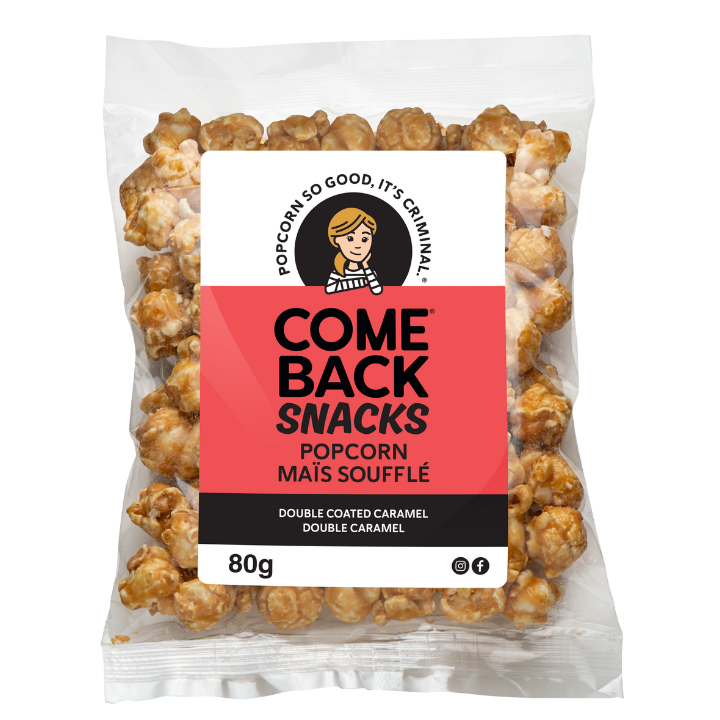 Come Back Snacks Popcorn - Double Coated Caramel – Mindful Snacks