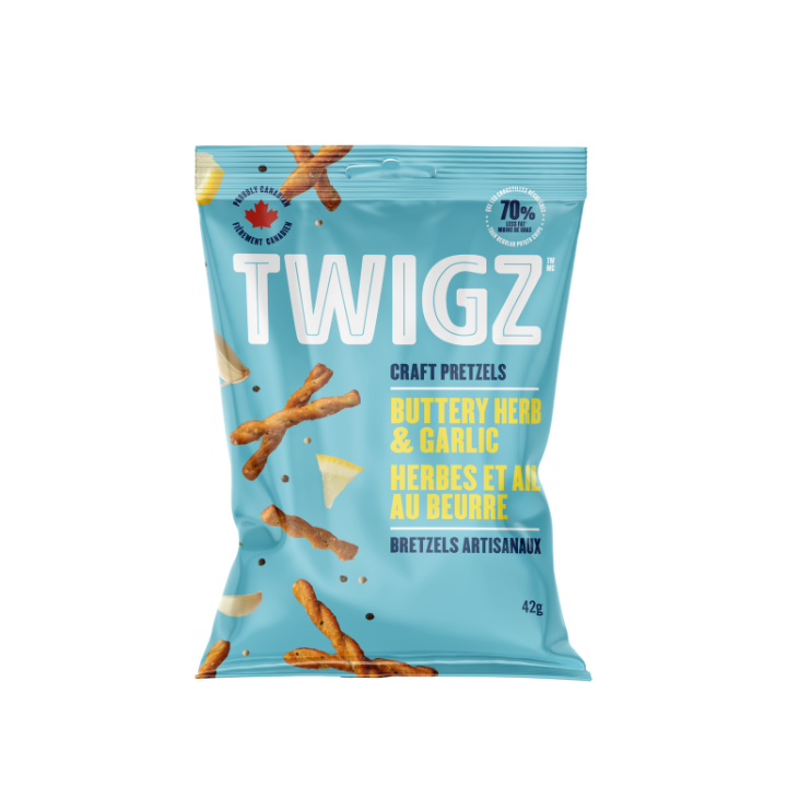 Twigz Pretzels - Buttery Herb & Garlic – Mindful Snacks